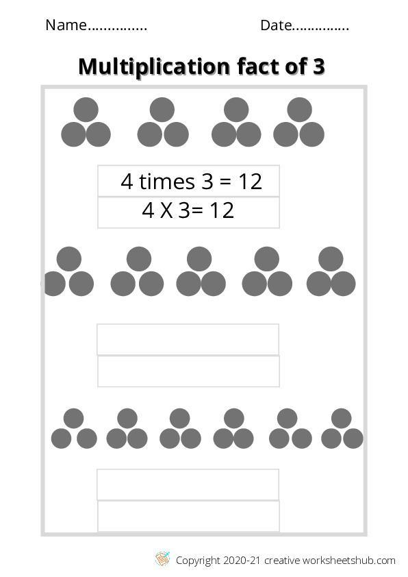 Multiplication worksheets for grade 2 - creativeworksheetshub