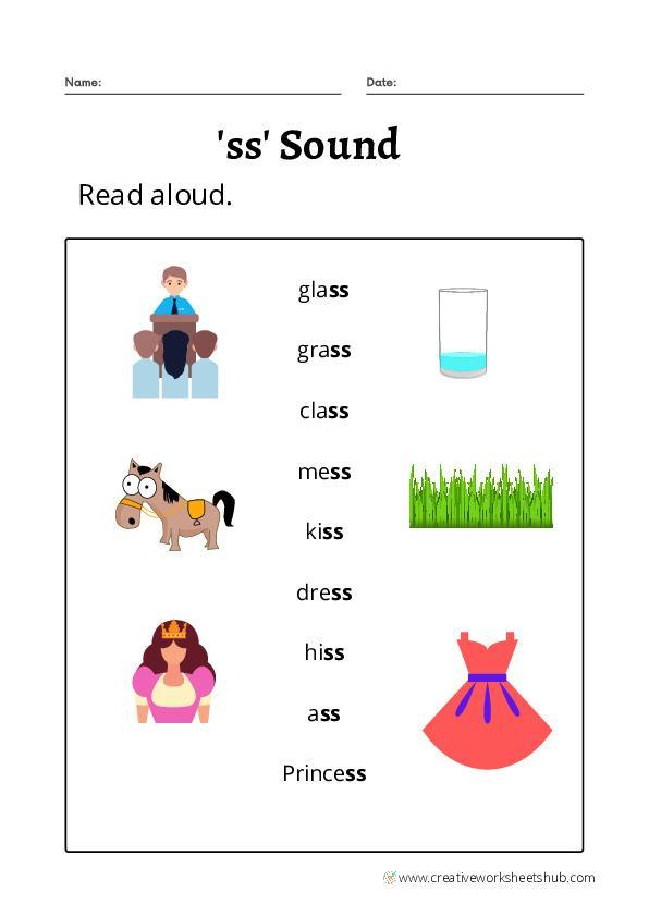 Phonics Worksheets for Kindergarten Blending Sounds – creativeworksheetshub