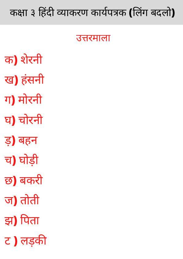 Hindi Grammar Worksheets For Class 3 Creativeworksheetshub Hindi Grammar Worksheets For Class 3 Creativeworksheetshub