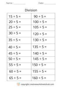 Division worksheets grade 2 - creativeworksheetshub