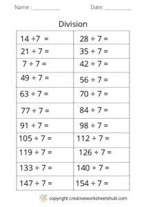 Division worksheets grade 2 - creativeworksheetshub