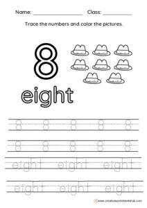 Numbers Tracing Worksheets For Kindergarten - creativeworksheetshub