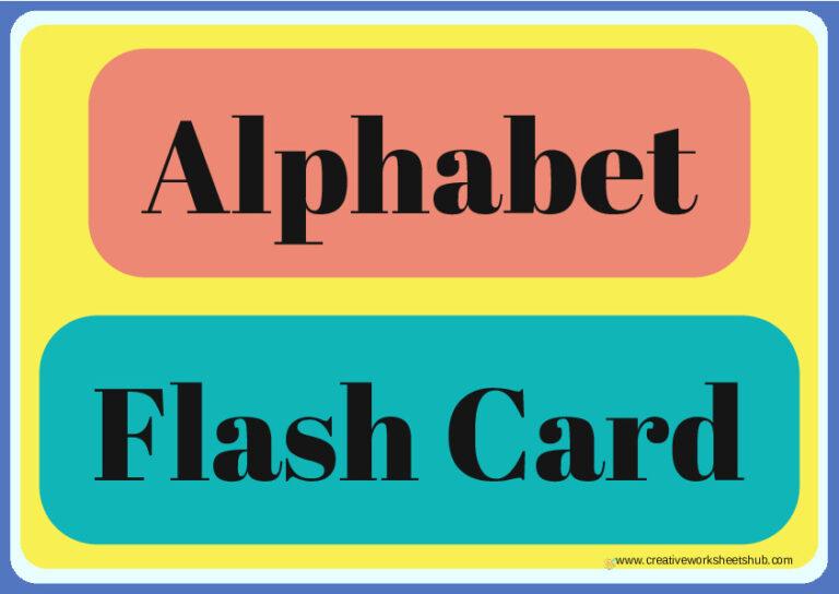 Alphabet Flash Cards For Nursery Class - creativeworksheetshub