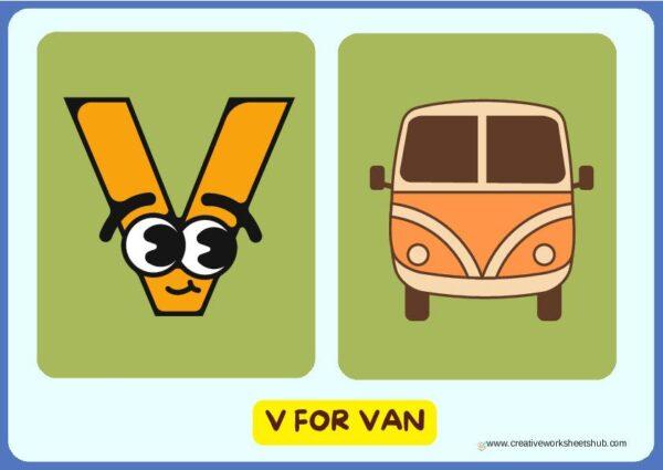 Alphabet Flash Cards For Nursery Class - creativeworksheetshub