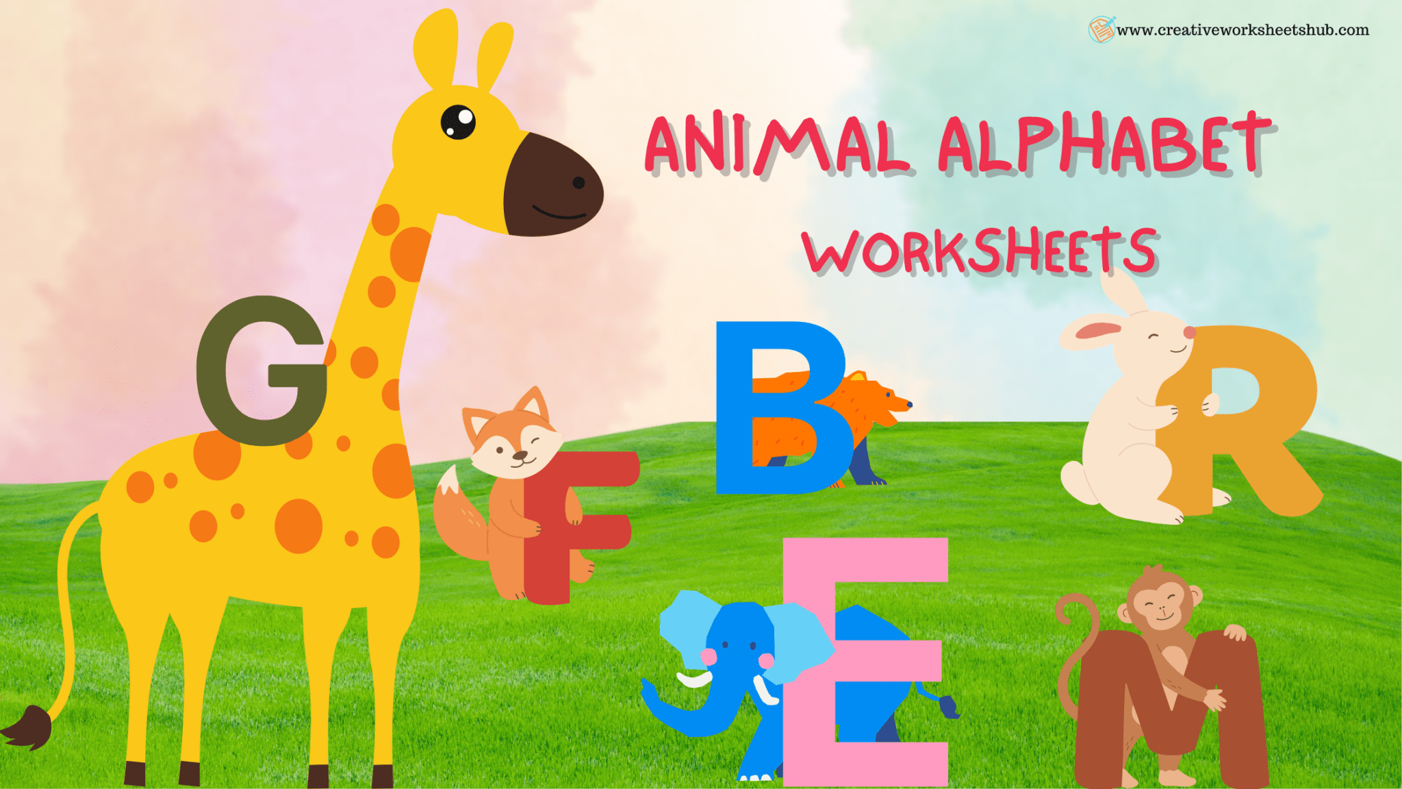Animal Alphabet Worksheets - creativeworksheetshub