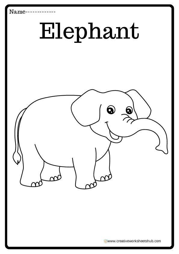 Wild Animals Drawing Worksheets For Kids - creativeworksheetshub