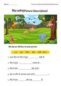 Picture Description(चित्र वर्णन )