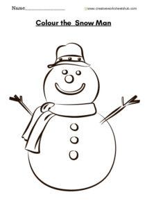Christmas drawing worksheets for kids