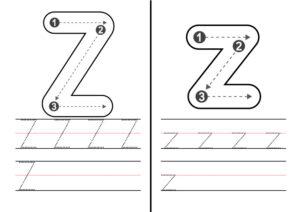 Alphabet Tracing Worksheets for Kindergarten - creativeworksheetshub