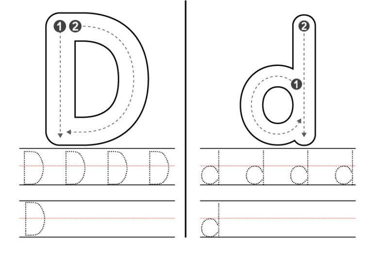 Alphabet Tracing Worksheets for Kindergarten - creativeworksheetshub