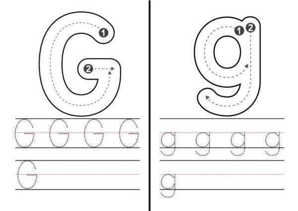 Alphabet Tracing Worksheets for Kindergarten - creativeworksheetshub