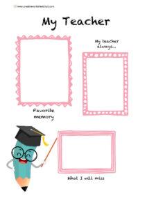 My end of year memory book