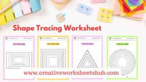 Basic Shape Tracing Worksheets - creativeworksheetshub