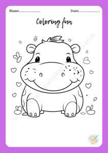 9 Cute Coloring Pages Printable for Preschoolers - creativeworksheetshub