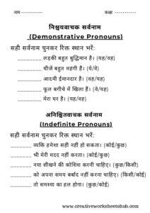 Sarvnam worksheets for grade 4 and 5