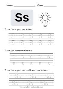 Alphabets writing worksheets