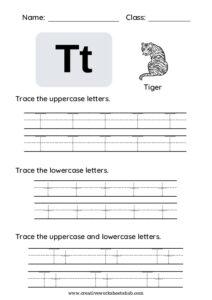 Alphabets writing worksheets